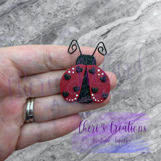 Classic Summer Ladybug Polymer Clay Embellishment – Cheri’s Boutique ...